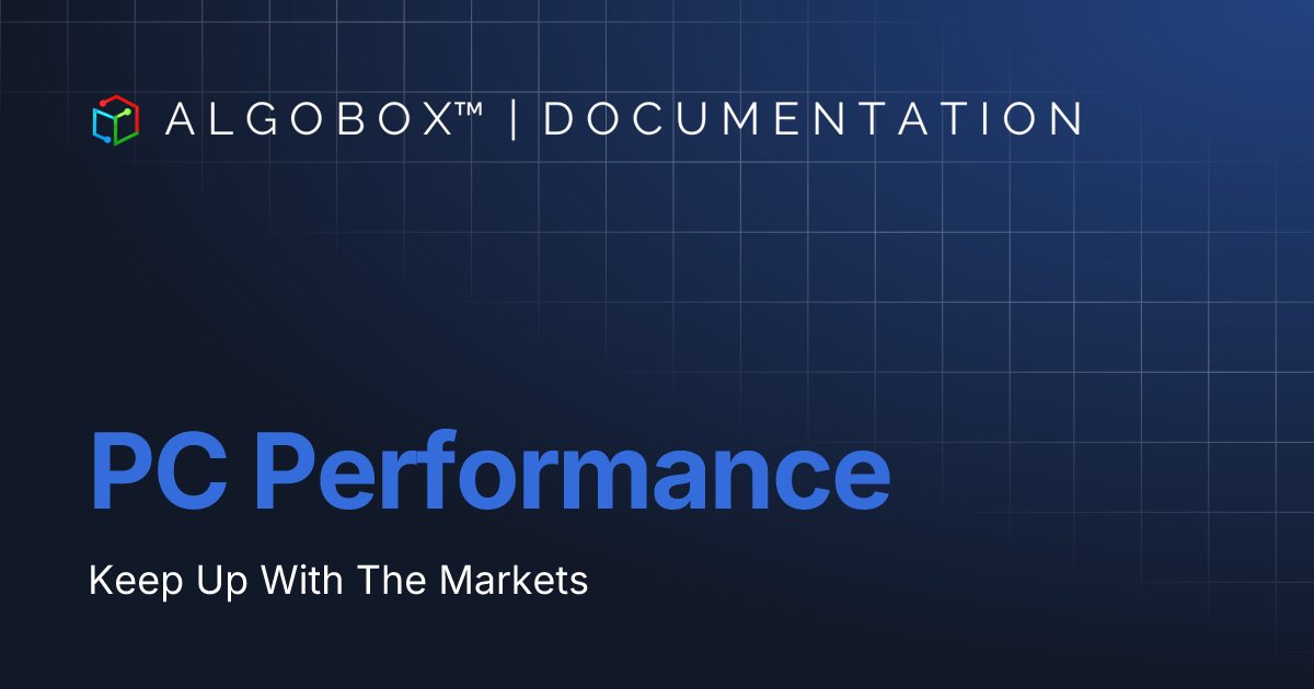 PC Performance | AlgoBox™ Documentation
