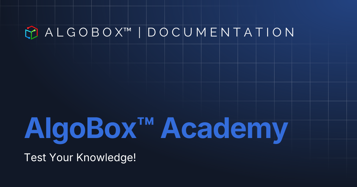 AlgoBox™ Academy | AlgoBox™ Documentation