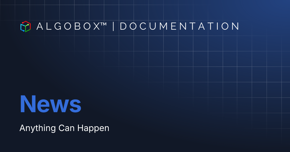 News | AlgoBox™ Documentation