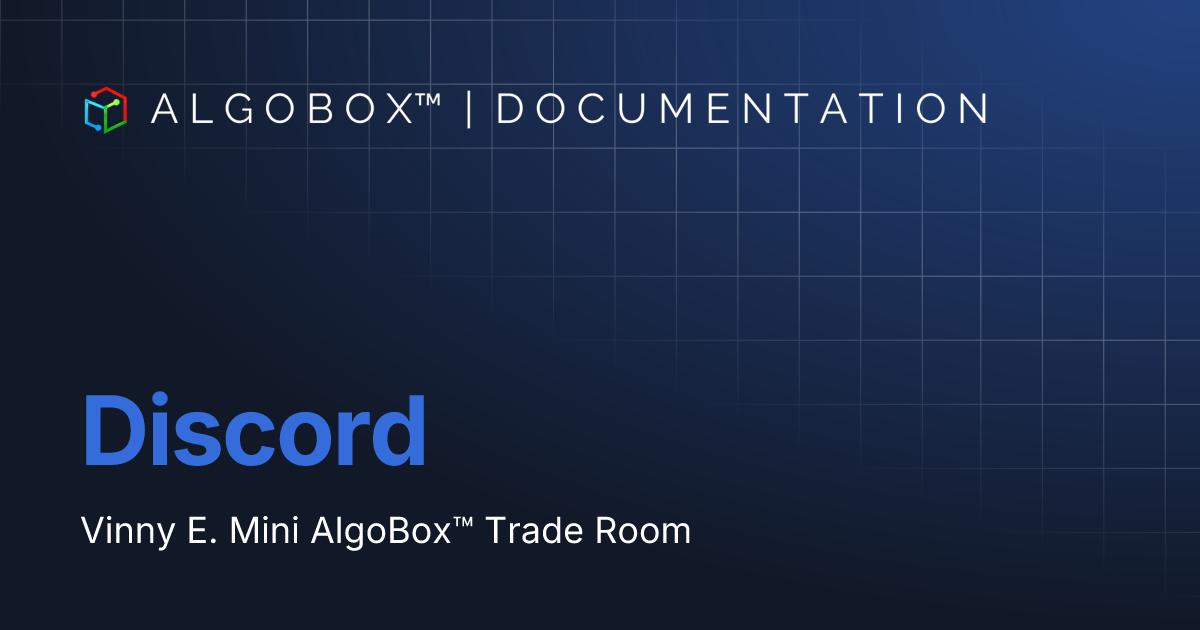 Discord | AlgoBox™ Documentation
