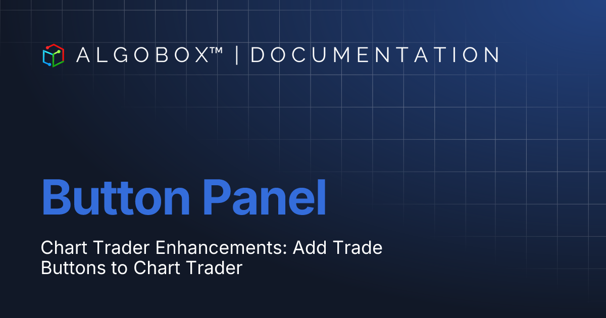 Button Panel | AlgoBox™ Documentation
