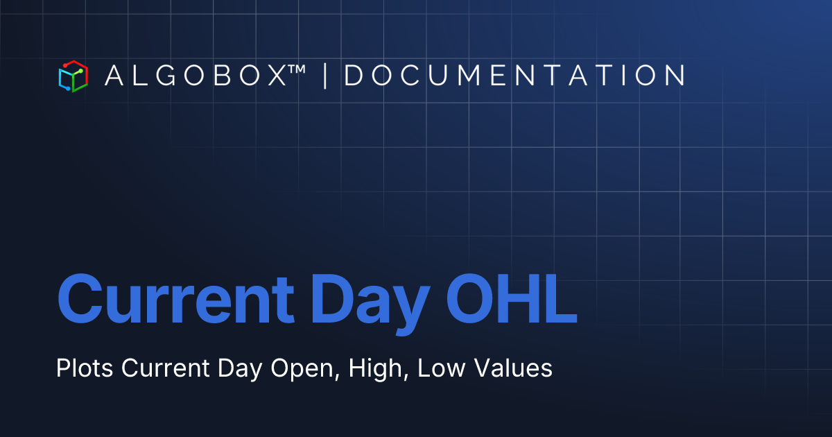 Current Day OHL | AlgoBox™ Documentation